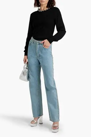 Rabanne Studded Straight-leg Jeans