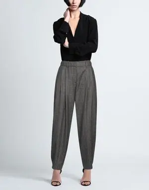 Stella McCartney Tapered Checked Tweed Pants