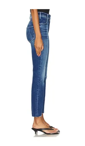 MOTHER The Hustler Ankle Fray Jeans - Denim-medium