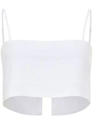 AZLEE Walton Crop Top - White
