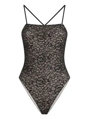 Dolce & Gabbana Lace Swimsuit - Neutrals