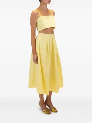 AZLEE Walton Crop Top - Yellow
