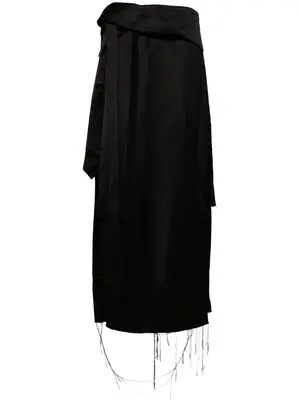 SANKUANZ Raw Edge Skirt