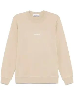 Stone Island Logo-print Sweatshirt - Neutrals