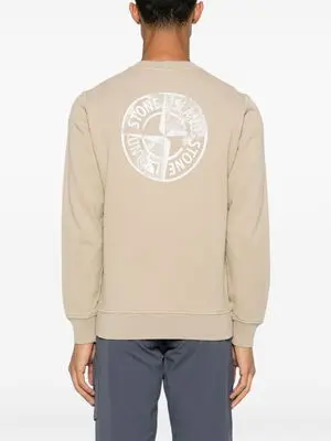 Stone Island Logo-print Sweatshirt - Neutrals