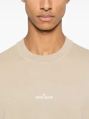 Stone Island Logo-print Sweatshirt - Neutrals