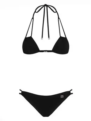 Dolce & Gabbana Dg Logo Bikini - Black