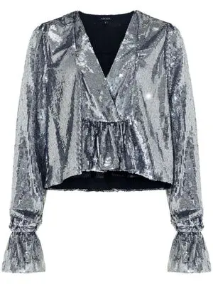 Azeeza Thistle Blouse - Silver