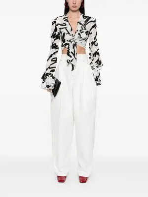 Balmain Love Letter-print Blouse