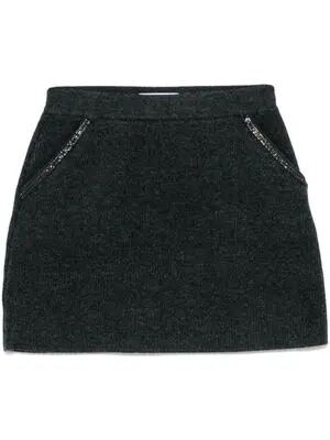 SELF-PORTRAIT Knitted Mini Skirt