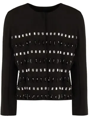 Max Mara Crepe De Chine Jacket - Black