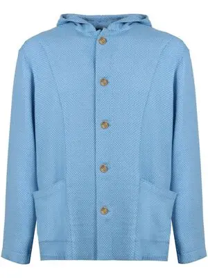 Kiton Luca Wool Cardigan - Blue