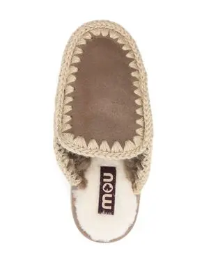 Mou Suede Slides - Brown