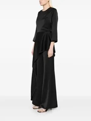 BARUNI Asymmetric Trousers Set - Black