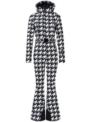 Perfect Moment Houndstooth-print Ski Suit
