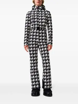 Perfect Moment Houndstooth-print Ski Suit
