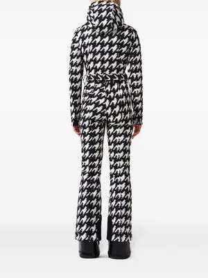 Perfect Moment Houndstooth-print Ski Suit
