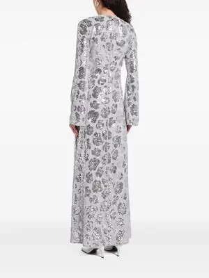 ROTATE BY BIRGER CHRISTENSEN Sequinned Chiffon Maxi Dress