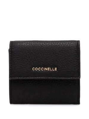 COCCINELLE Metallic Soft Wallet - Black