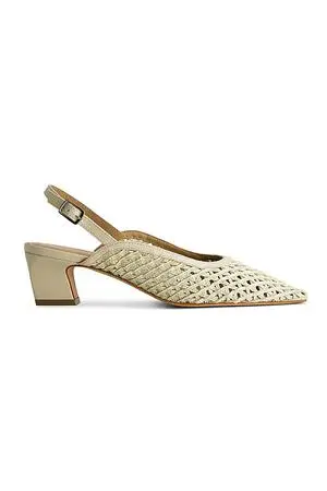 Bernardo Athena Slingback Heels - Ivory