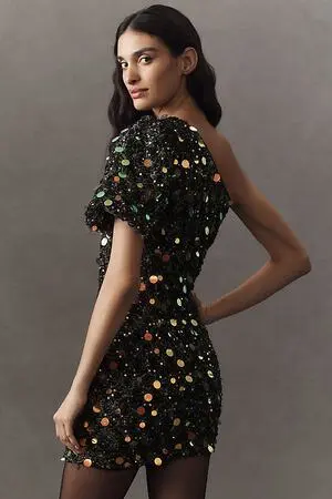 Endless Rose One-shoulder Sequin Mini Dress