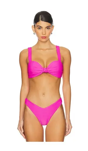 Beach Riot Sophia Bikini Top - Ultra Pink