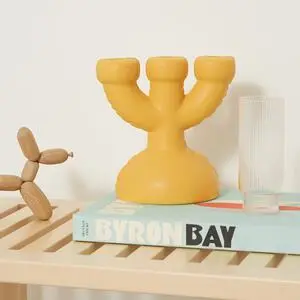 HOME STUDYO Eric Candelabra - Yolk Yellow