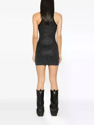 Attico Rhinestone Mini Dress