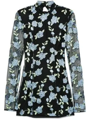 ROTATE BY BIRGER CHRISTENSEN Mesh Mini Dress - Black