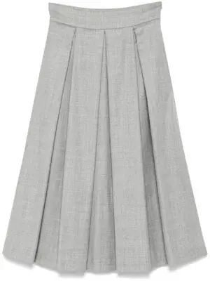 Eleventy Pleated Midi Dress