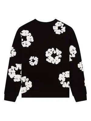 DENIM TEARS Wreath Long Sleeve T-shirt - Black