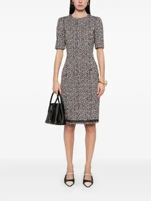 LANVIN Tweed Midi Dress
