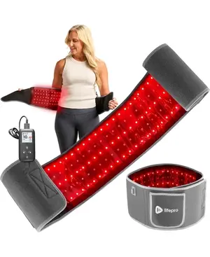 LIFEPRO Red Light Therapy Belt For Muscle Relaxation And Recovery - Grey