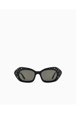 Giorgio Armani Square Sunglasses - Black