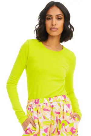 Allison Rita Solid Top - Green / Multicolor
