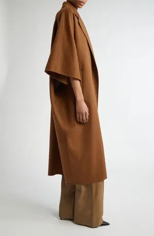 Max Mara Gitano Camel Hair Cape Coat - Tobacco