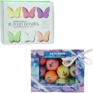 PURSONIC Aromatherapy Bath Bomb Collection Transform Your Bath Into A Spa - Multicolor