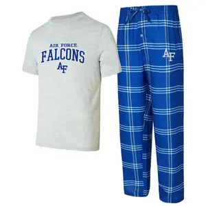 CONCEPTS SPORT Air Force Falcons T-shirt & Pants Sleep Set - Royal