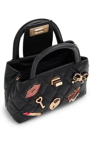 Aldo Firstkisssx Diamond Quilted Satchel