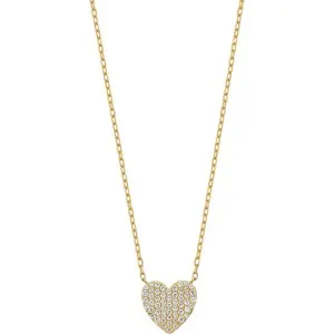 Bony Levy Pavé Diamond Heart Pendant Necklace - 18k Yellow Gold