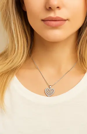 DLORIA Hollywood Sensation Crystal Heart Necklace