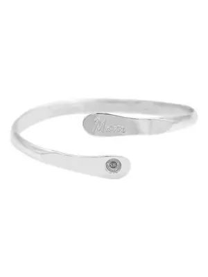 DLORIA Hollywood Sensation Engraved Mom Cuff Bracelet - Silver