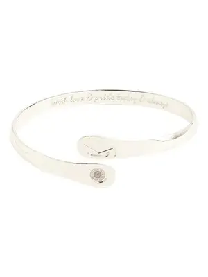 DLORIA Hollywood Sensation Graduation Engraved Bracelet - Silver