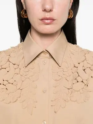Ermanno Scervino Floral-appliqué Shirt