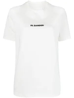JIL SANDER Logo Cotton T-shirt - White
