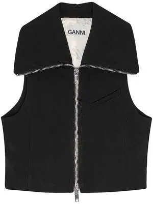 Ganni Zip Up Vests For Women