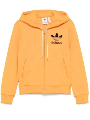 WALES BONNER X ADIDAS Logo Zipped Hoodie - Orange