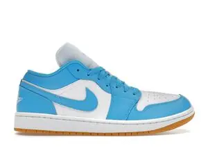 JORDAN Jordan 1 Low Sneakers White/gum Light Brown/dark Powder Blue