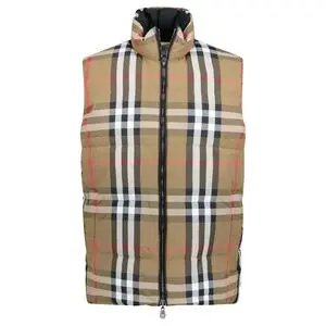 Burberry Checked Vests For Men
