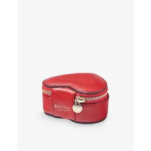 ASPINAL OF LONDON Branded Heart-shaped Leather Ring Box